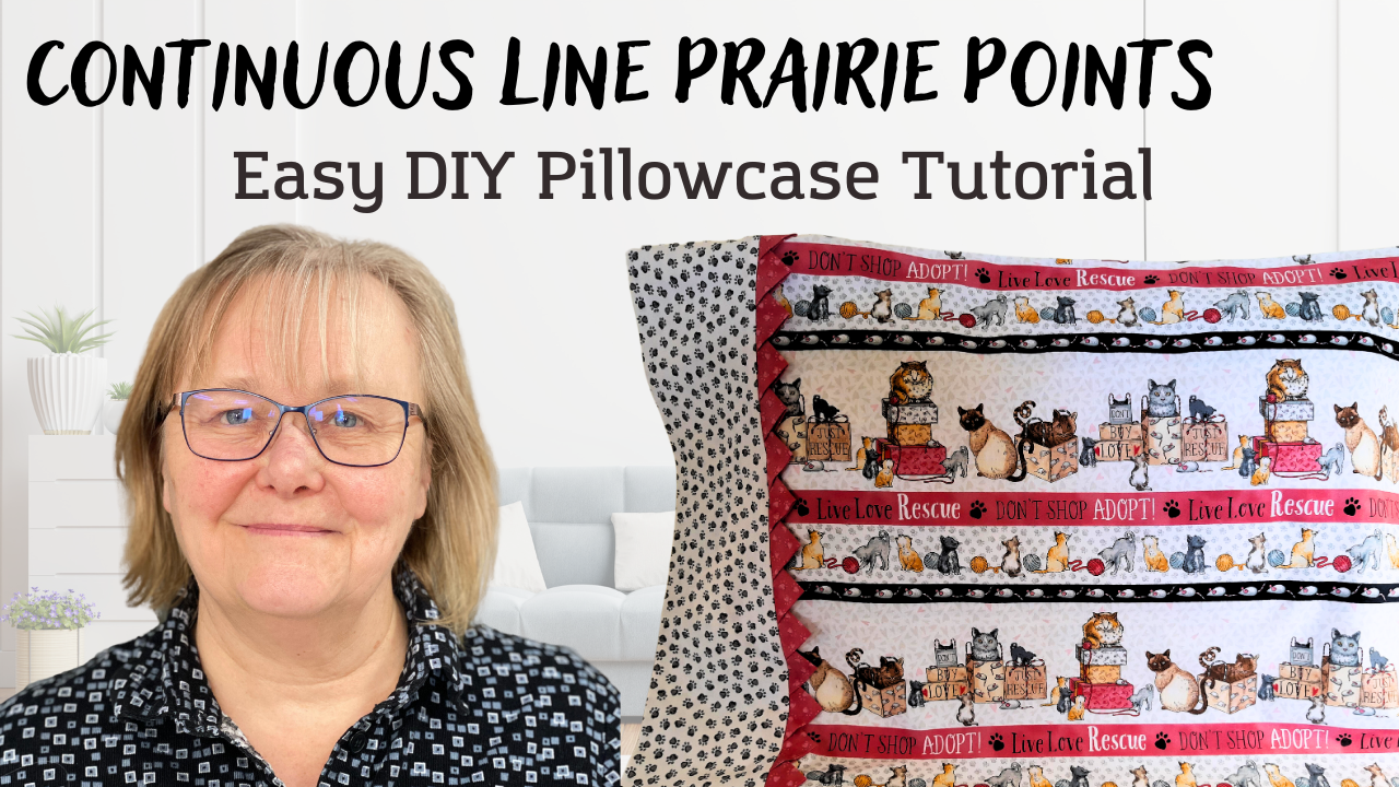 Pillowcase Wth Continous Line Prairie Points – Lori's Country Cottage