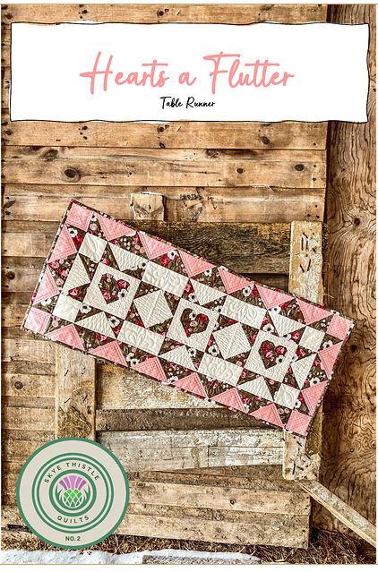 Hearts A Flutter Table Runner STQ-PAT02 012024 — Lori's Country Cottage